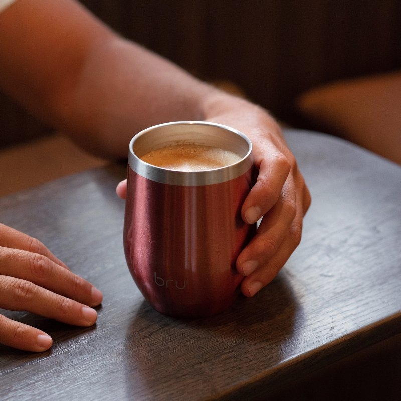 bru Reusable Coffee Cup - Rose Gold - 340ml